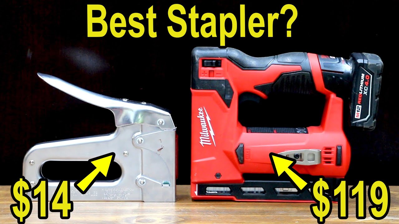 Best Stapler? Milwaukee vs Ryobi, Arrow, DeWalt, Makita, Bauer, Stanley ...