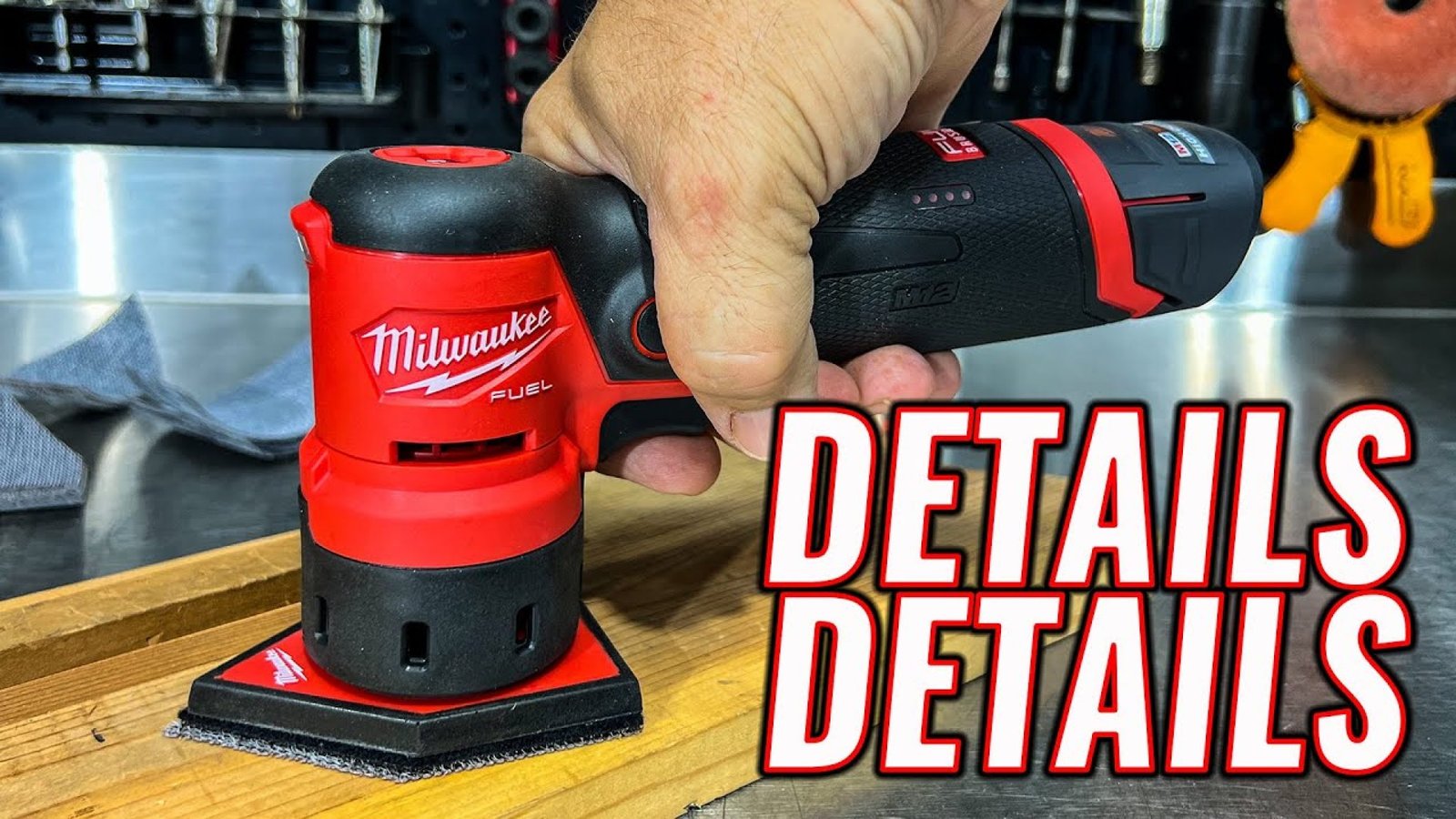 Milwaukee 2531 M12 FUEL Orbital Detail Sander Review [1.5 MM Orbit ...