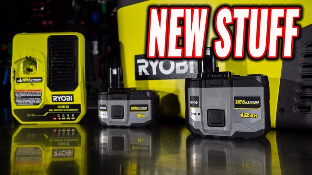 NEW RYOBI 12Ah and 8Ah One+ 18V Batteries and 8A Fast Charger ...