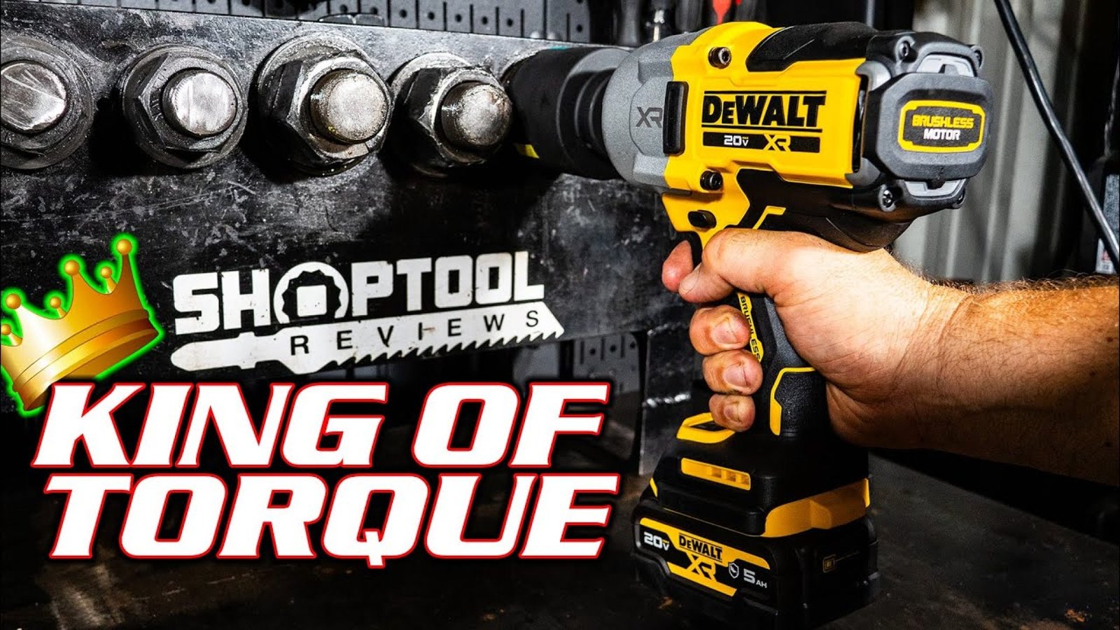 MONSTER TORQUE! DeWalt DCF961 20V High Torque Impact Wrench Review ...